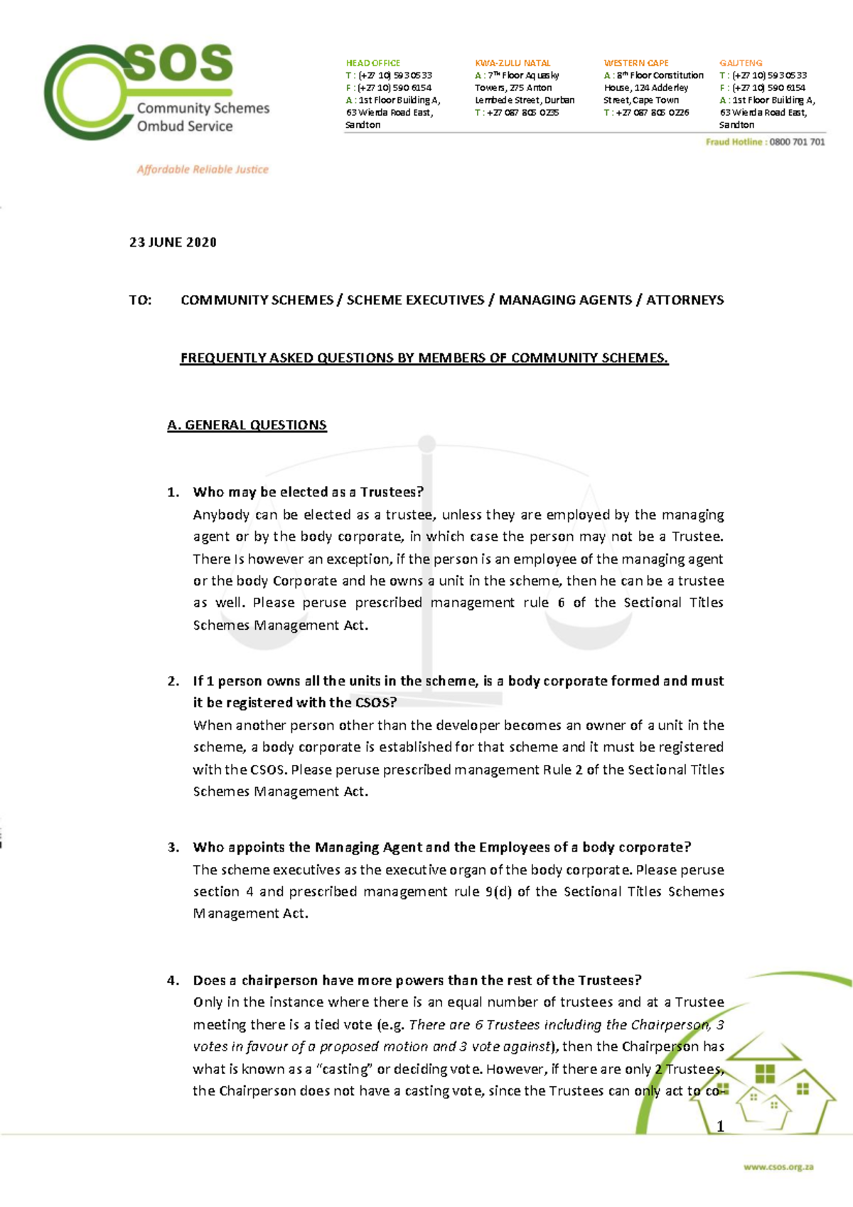 CSOS Frequently Asked Questions - LLB - UKZN - Studocu