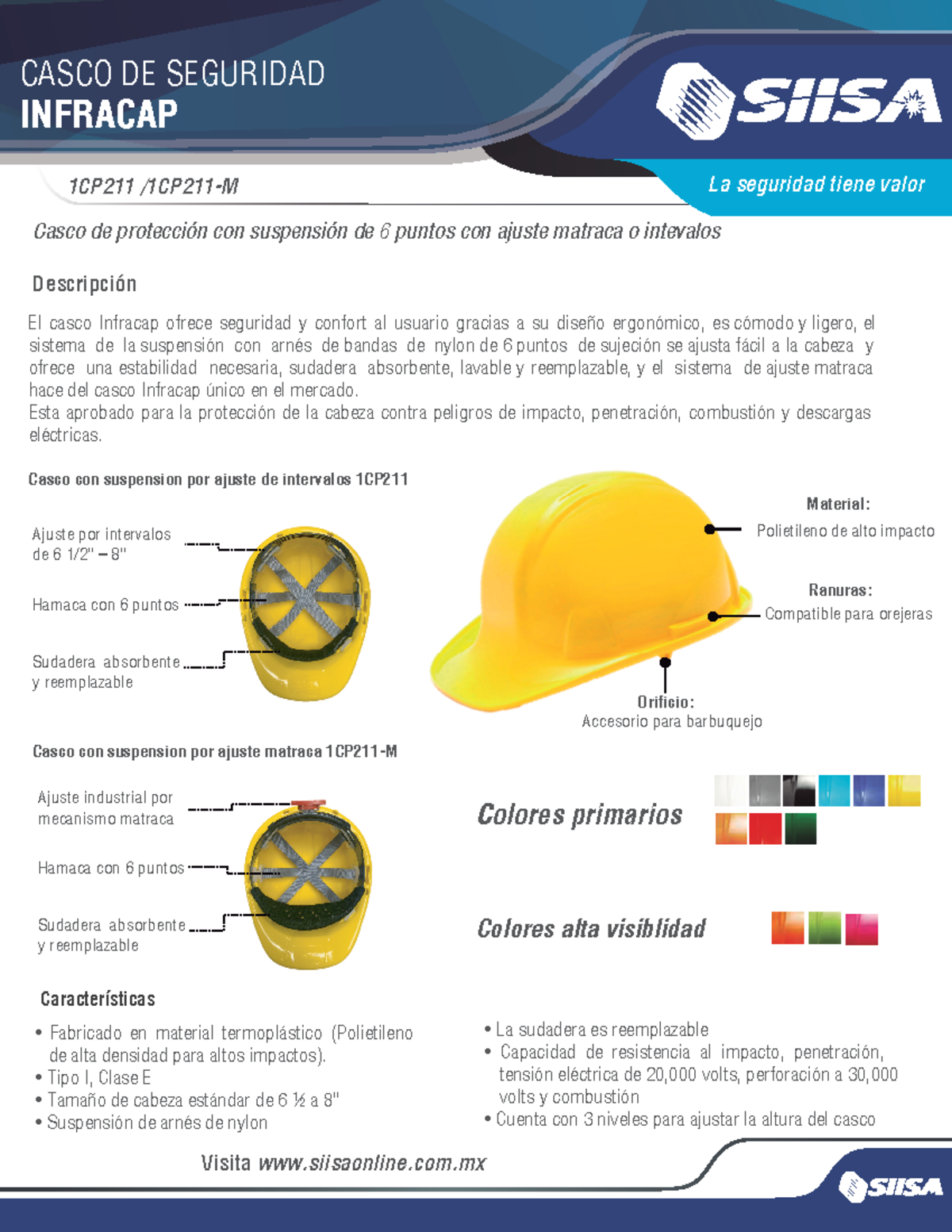 Ficha Tecnica Casco Infracap 1CP211 Actualizada 2 - CASCO DE SEGURIDAD ...