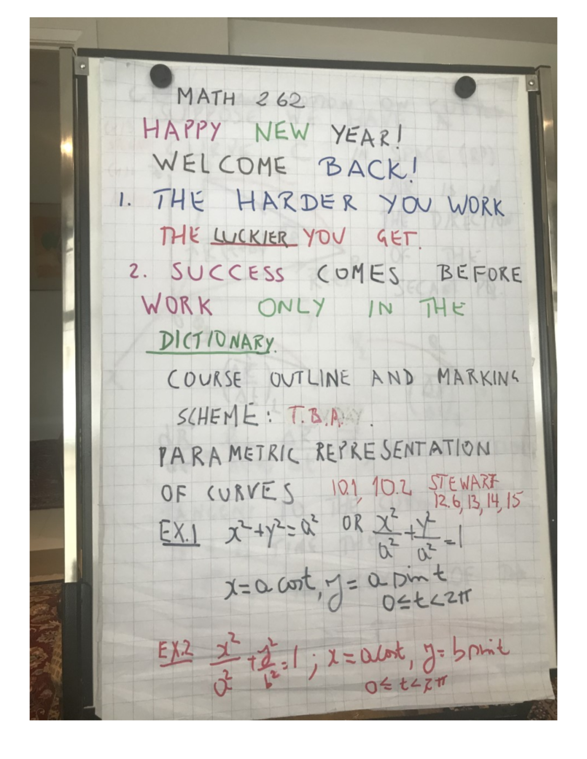 MATH262 Lecture Notes 1 - MATH 262 - Studocu