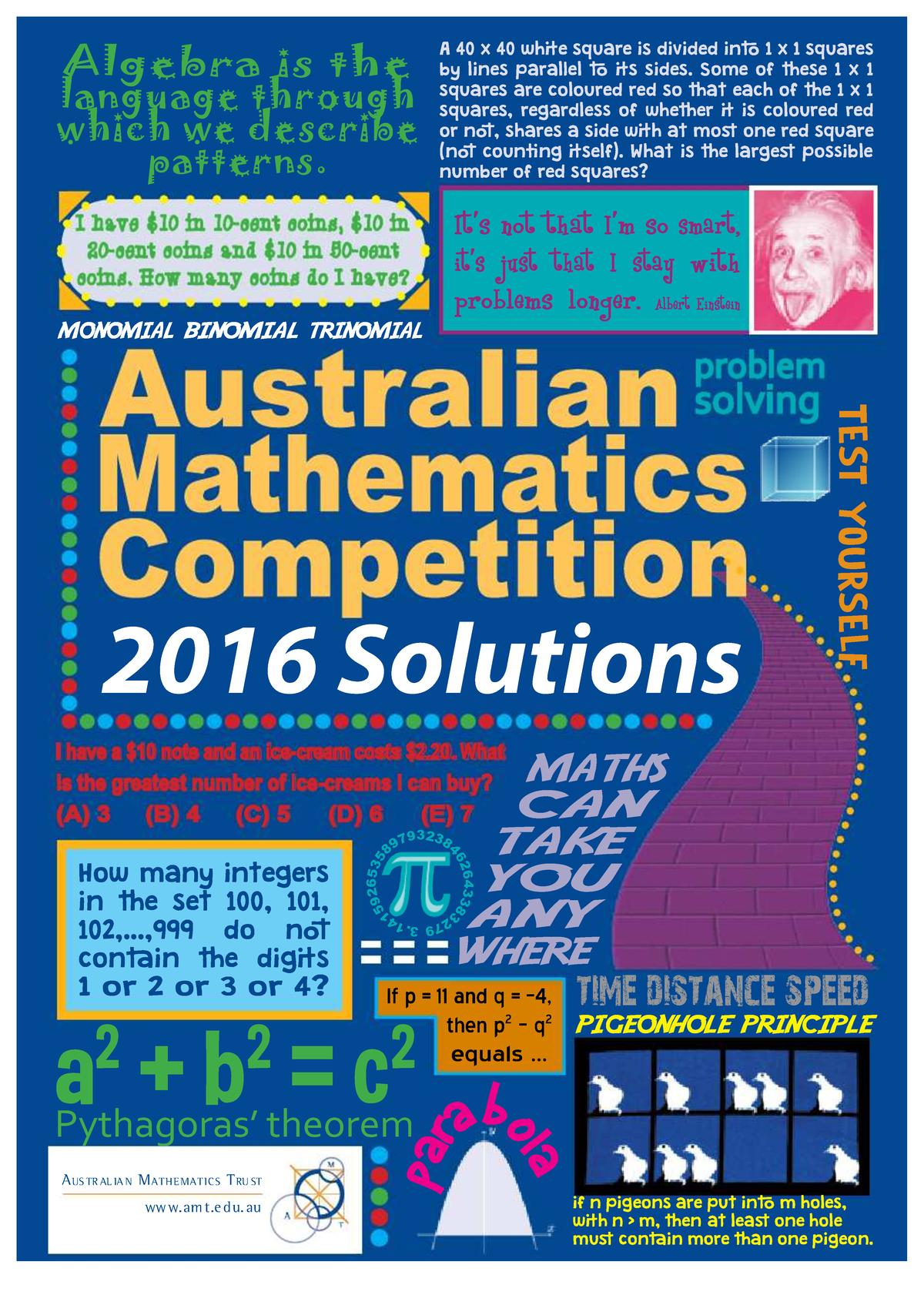 Australian Mathematics Competition Answer Booklet -2016 - It's not that ...