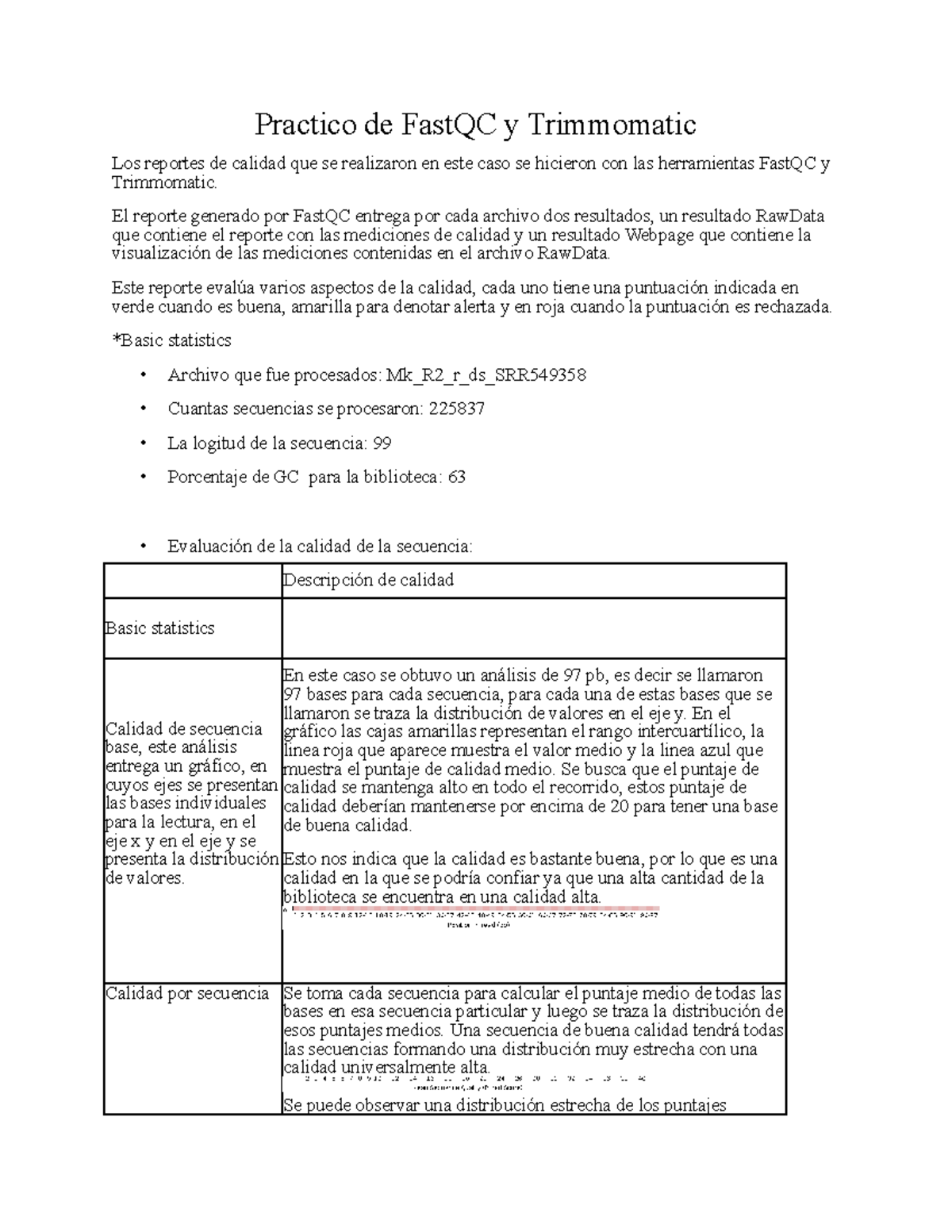Practico de Fast QC y Trimmomatic Bioinformatica - Practico de FastQC y ...