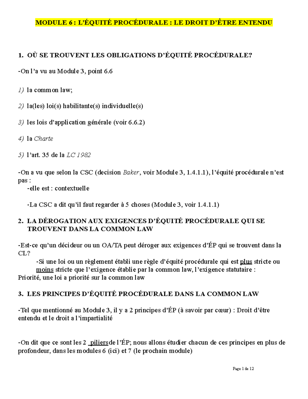 12-ADM-M6-Droit entendu-E - MODULE 6 : L’ÉQUITÉ PROCÉDURALE : LE DROIT ...