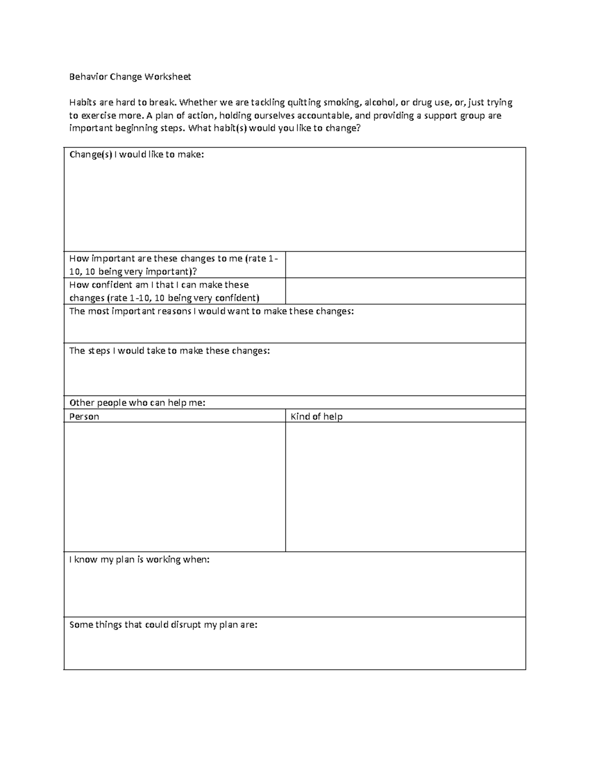 Attachment 1 - 2023-01-07T024115 - Behavior Change Worksheet Habits are ...