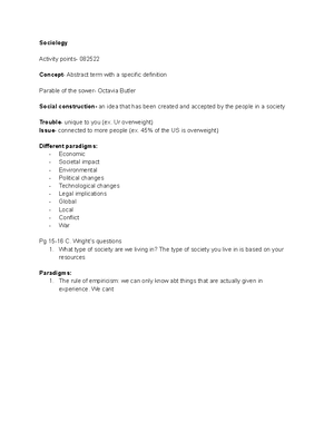 Race and Ethnicity - Notes you may need for Intro to Sociology 2000 ...