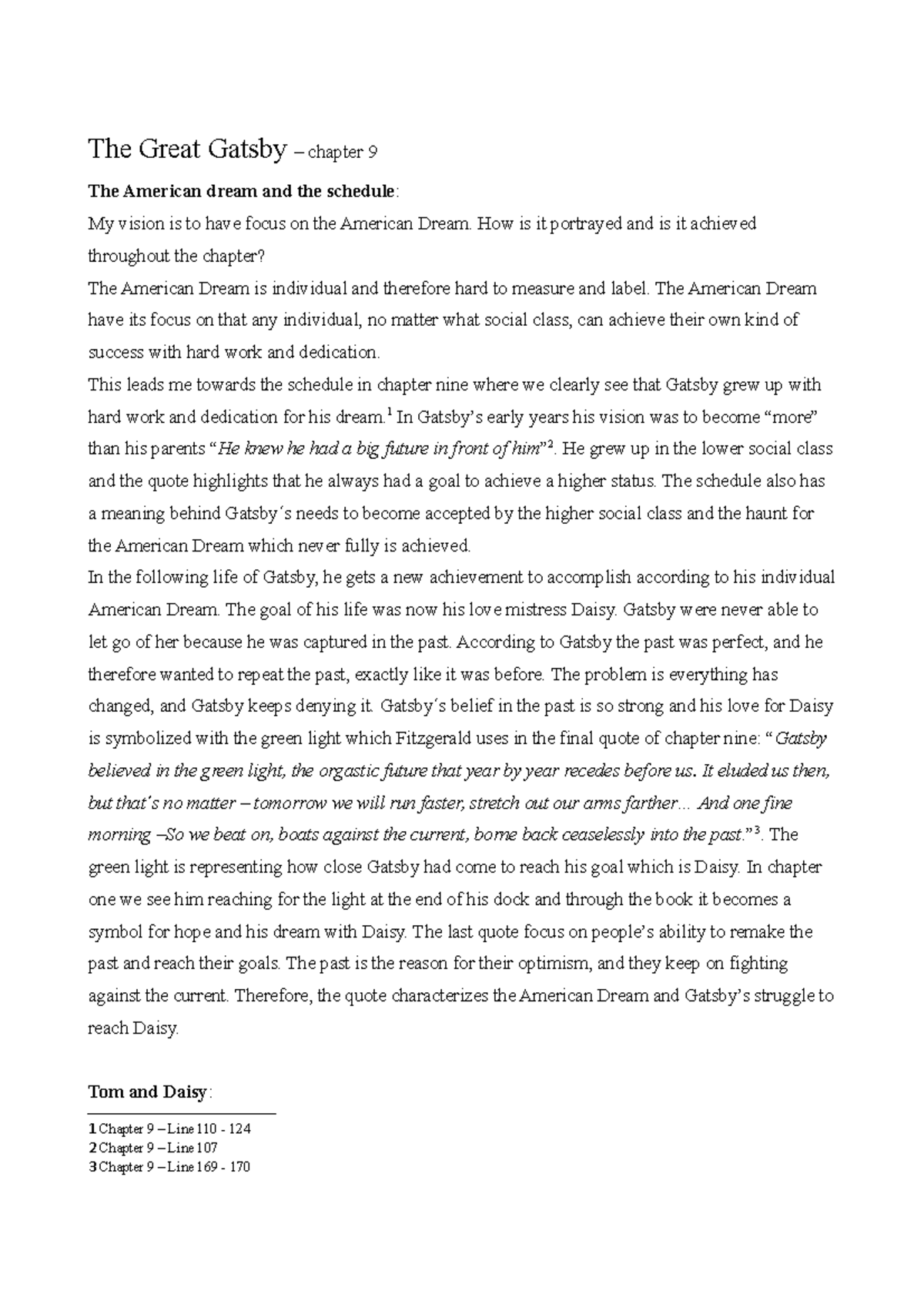 The Great Gatsby chapter 9-kopi - The Great Gatsby – chapter 9 The ...