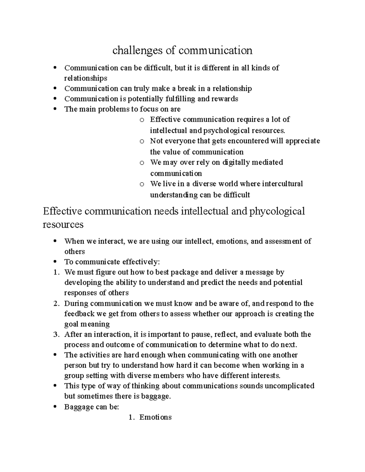 Challenges of communication - challenges of communication Communication ...