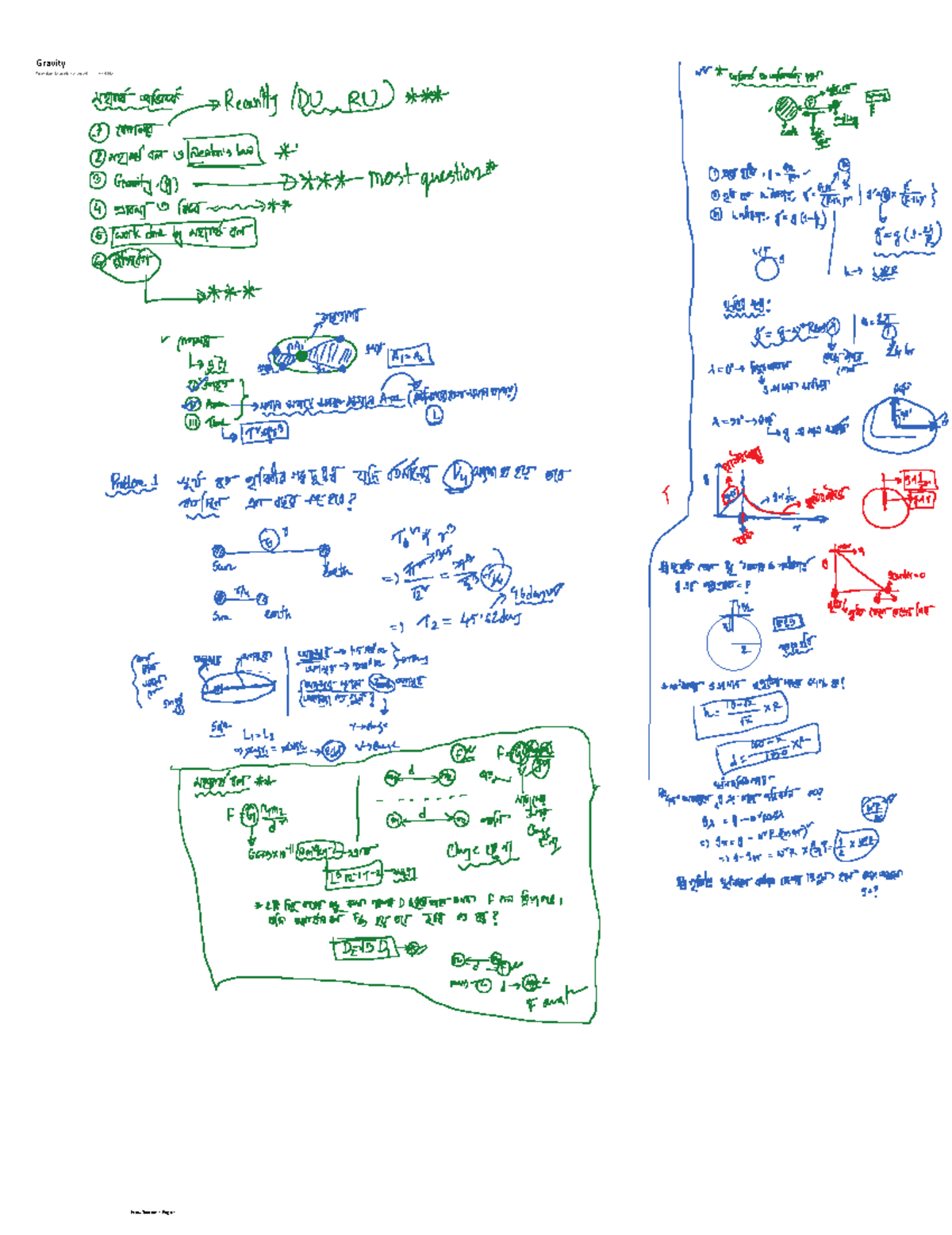 Gravity - Physics - Gravity Tuesday, March 12, 2024 1:14 PM New Section ...