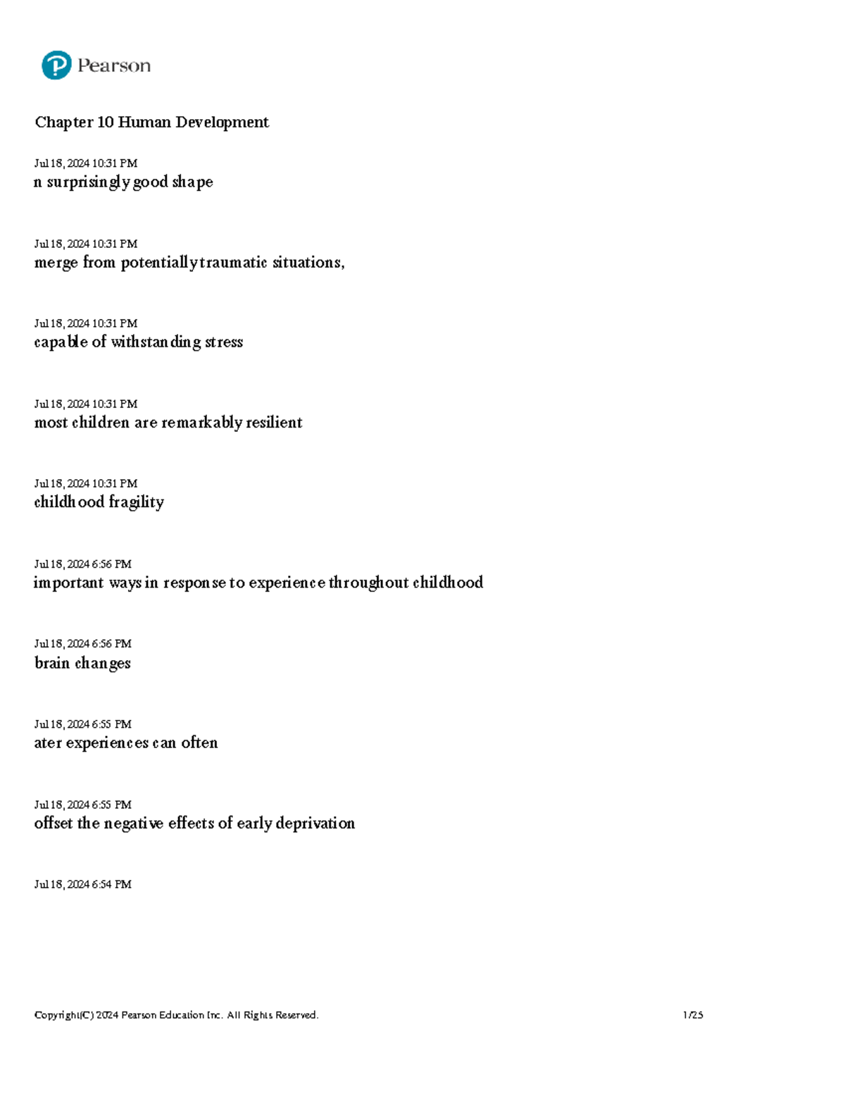 Psych 105 chap 8 thinking - Chapter 10 Human Development Jul 18, 2024 ...