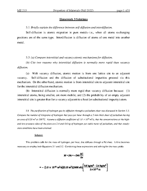 Hw4soln F22 - Homework solutions from week 4 - Homework 4 Solutions 6 A ...