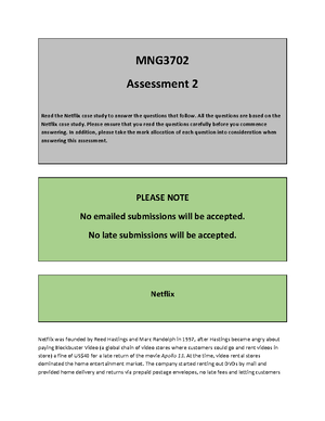 MNG3702 Assignment 1 2023 - Module: MNG Assignment UNIQUE NUMBER ...