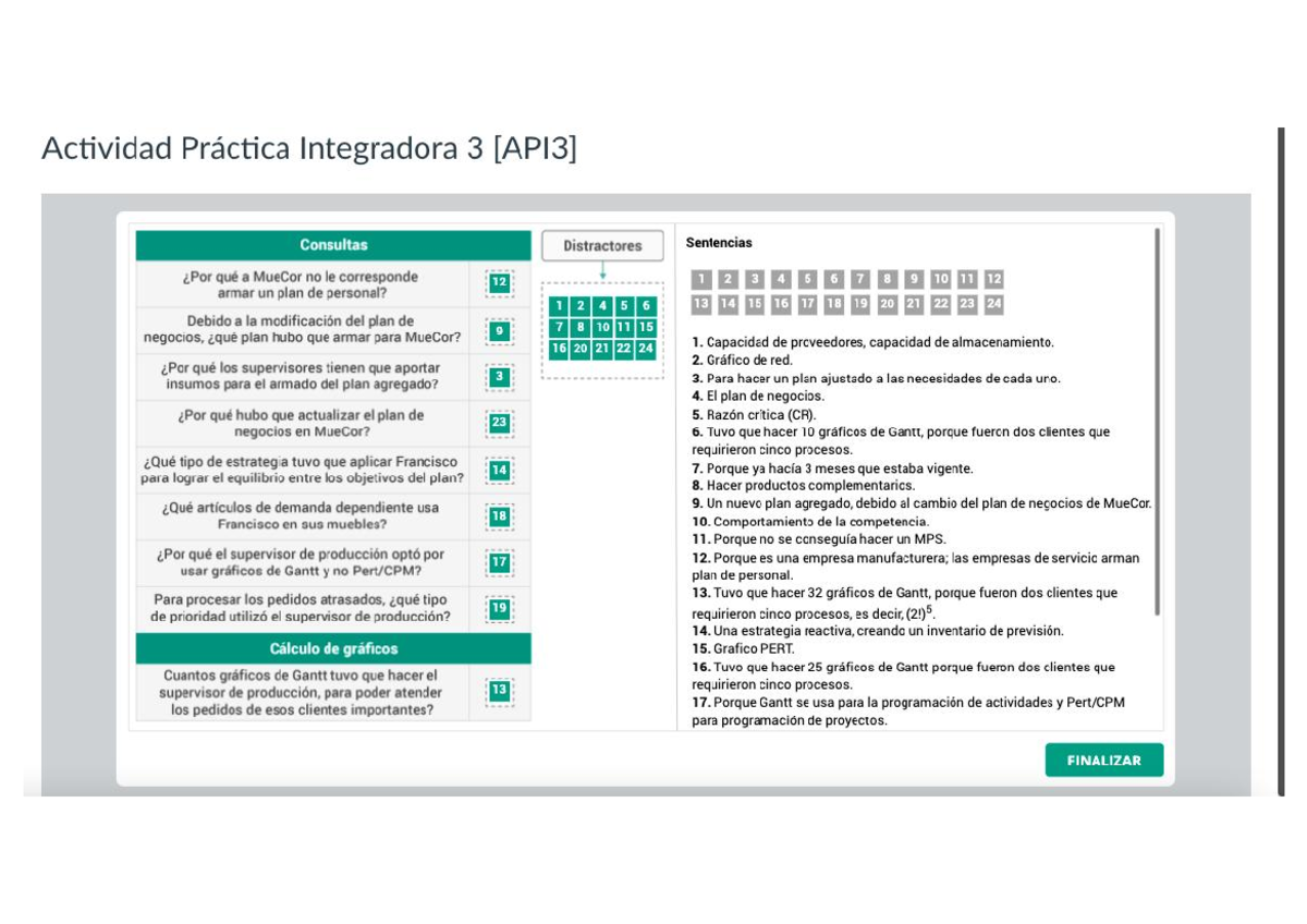 API 3 PRODUCCION 2.100% completo recomendado - Producción II - Studocu
