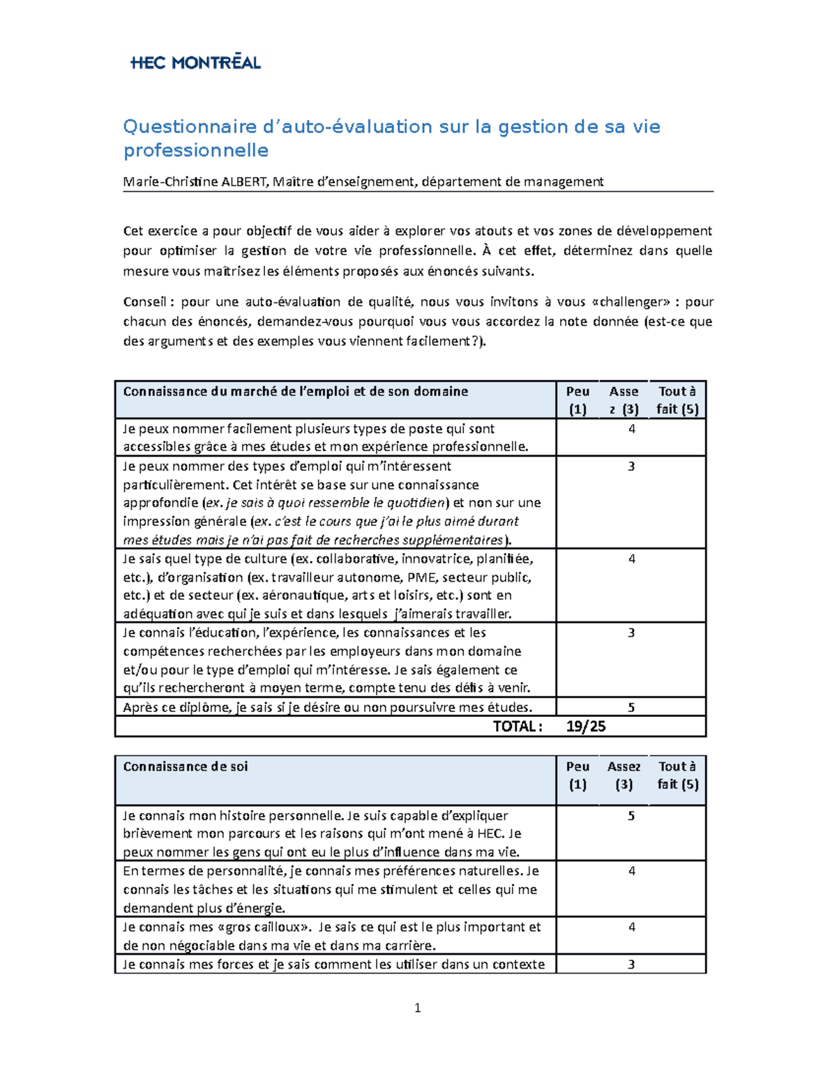 GVP 1 Introduction Questionnaire - Questionnaire d’auto-évaluation sur ...