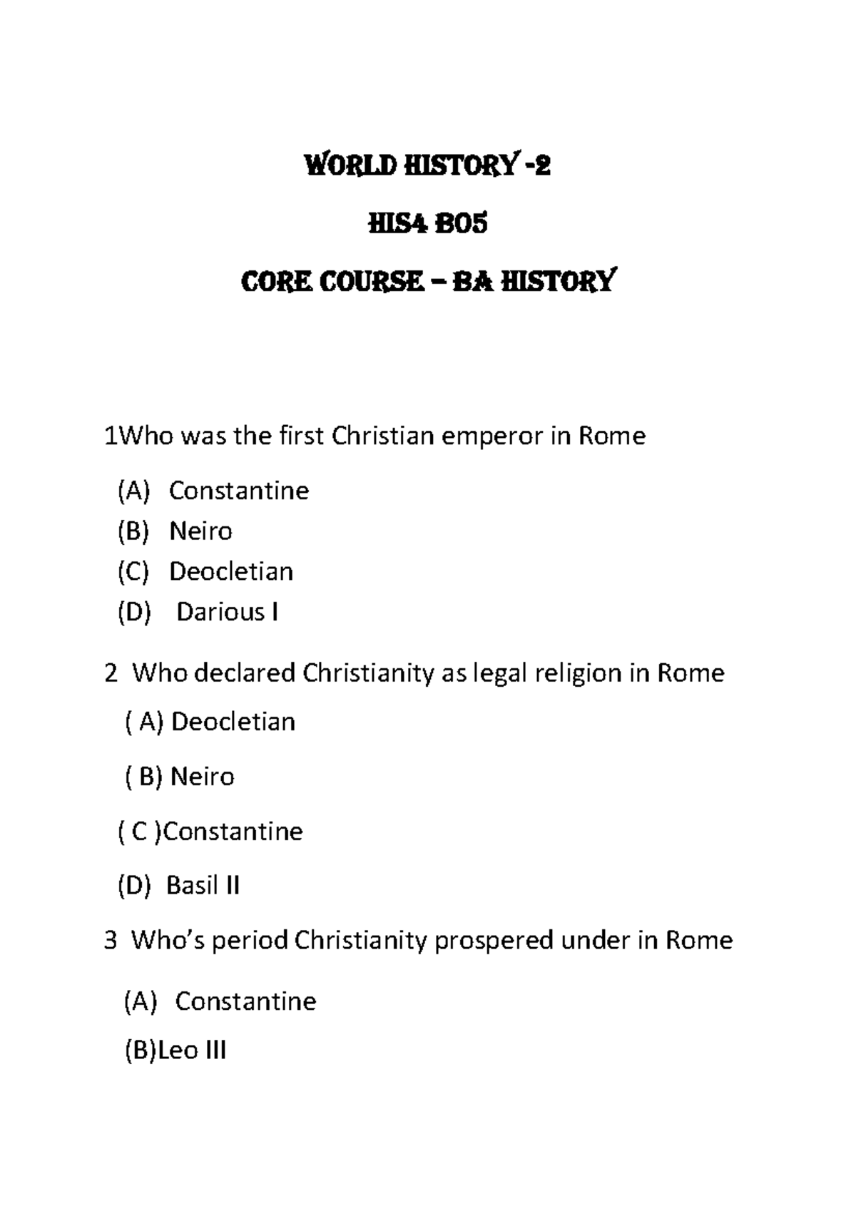 World History -2 MCQ1 0 230315 133113 - WORLD HISTORY - 2 HIS 4 B 05 ...