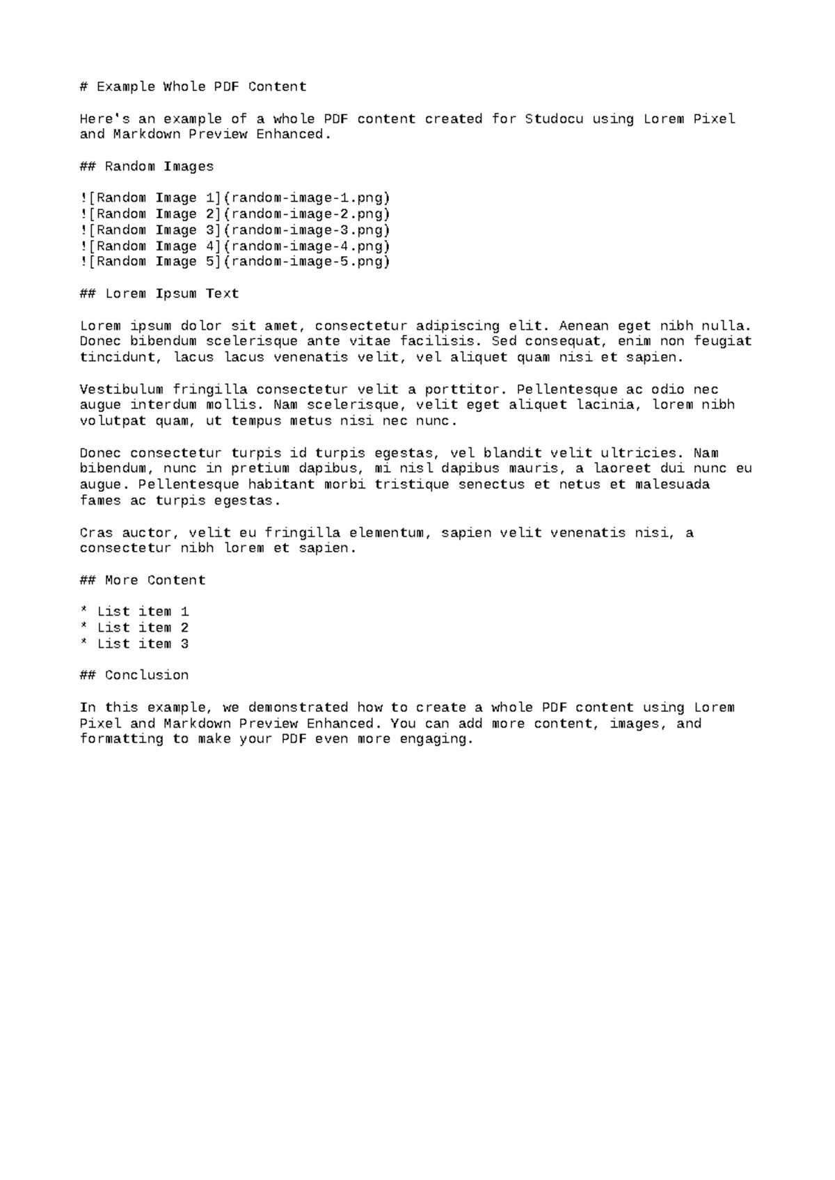Lorem Ipsum - Example Whole PDF Content Here's an example of a whole PDF content created for ...