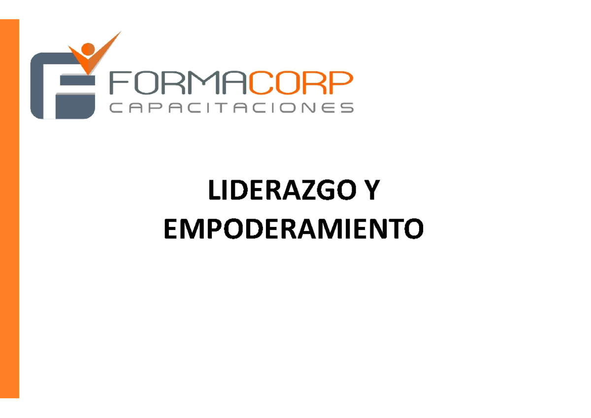 Ppt Liderazgo Y Empoderamiento Liderazgo Y