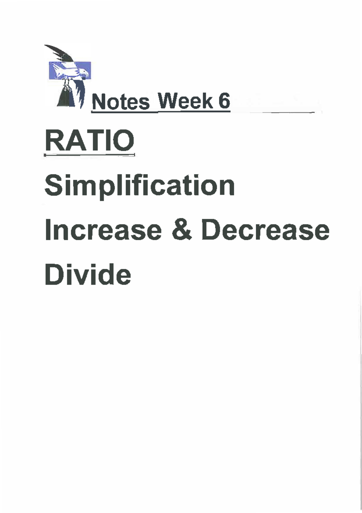 Additional Notes on Ratio c07f7d7cc8e74087 caba0a4b9f61ac3e - STAV101 ...