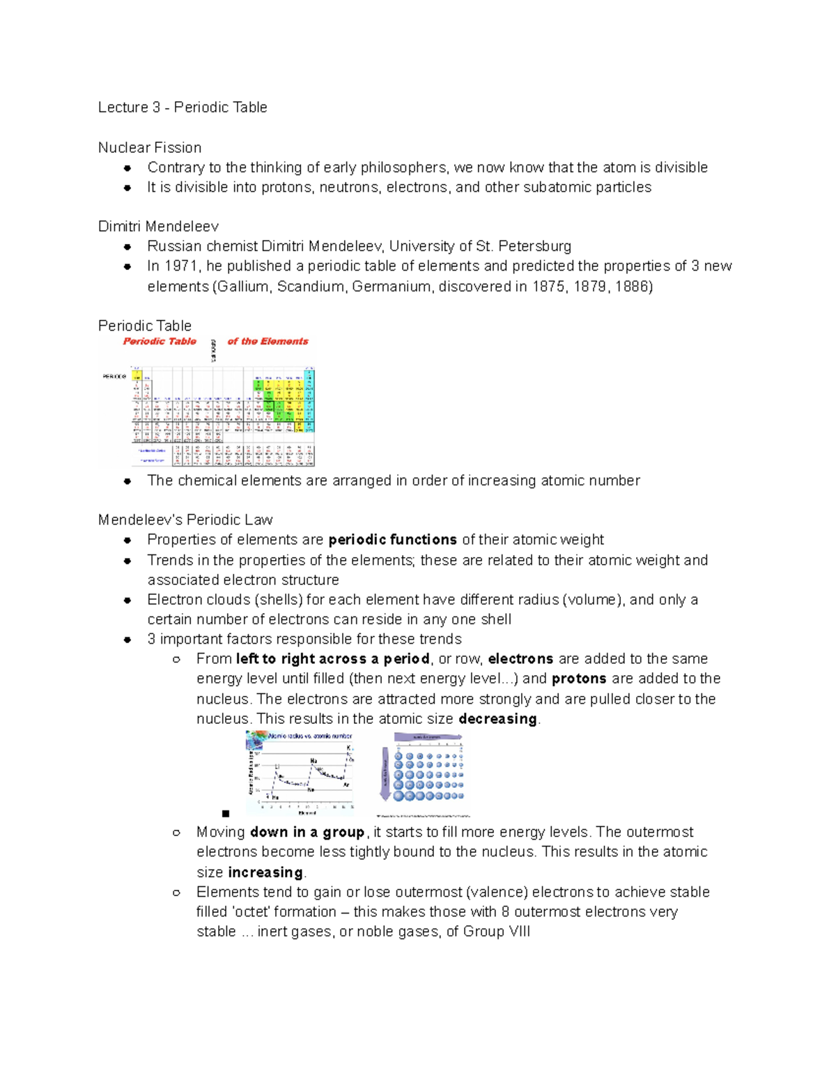 03 Periodic Table Earth Science Planet - ES1023 - UWO - Studocu