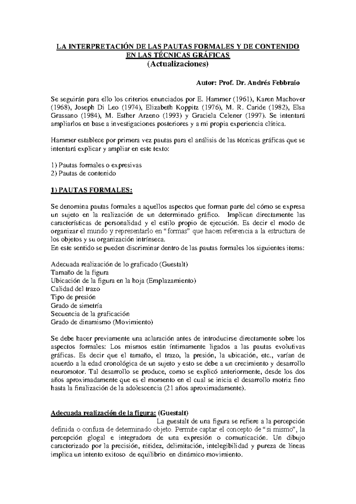 468719995 Criterios de Interpretacion de Test graficos proyectivos ...