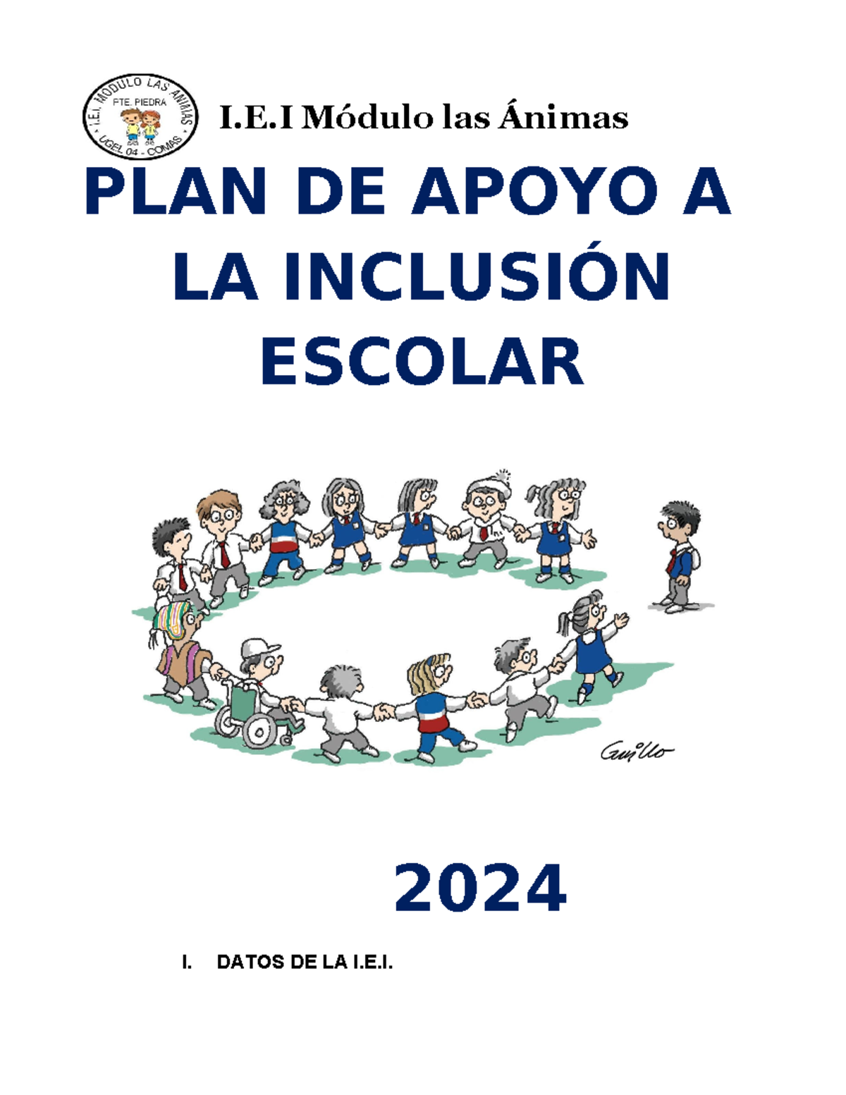 PLAN Inclusivo (1) celia - I.E Módulo las Ánimas PLAN DE APOYO A LA ...
