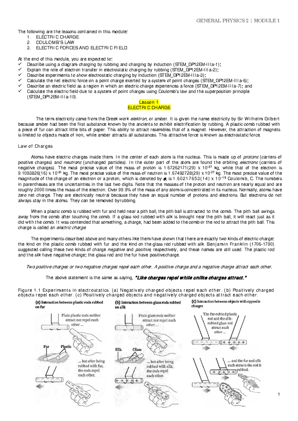G12 General Physics 2 Q3W1 GENERAL PHYSICS 2 MODULE 1 The Following g12-general-physics-2-q3w1-general-physics-2-module-1-the-following