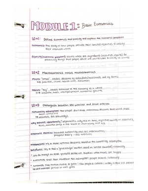 Econ Exam 2 - study guide - Economics B251 Exam 2 Study Guide (Modules ...