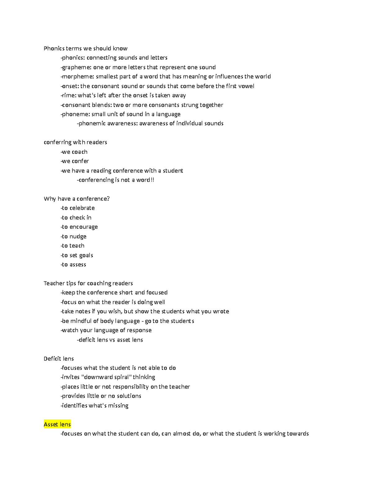 Phonics and Reading Conferences - Phonics terms we should know -phonics ...