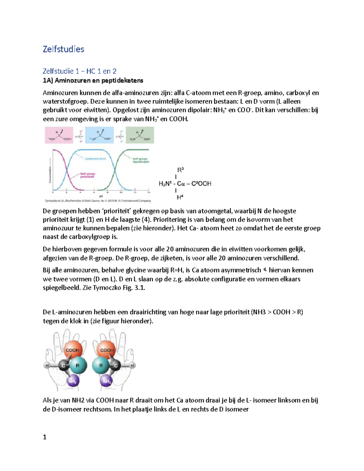 Zelfstudies EE 2 - zelfstudie - Zelfstudies Zelfstudie 1 – HC 1 en 2 1A ...