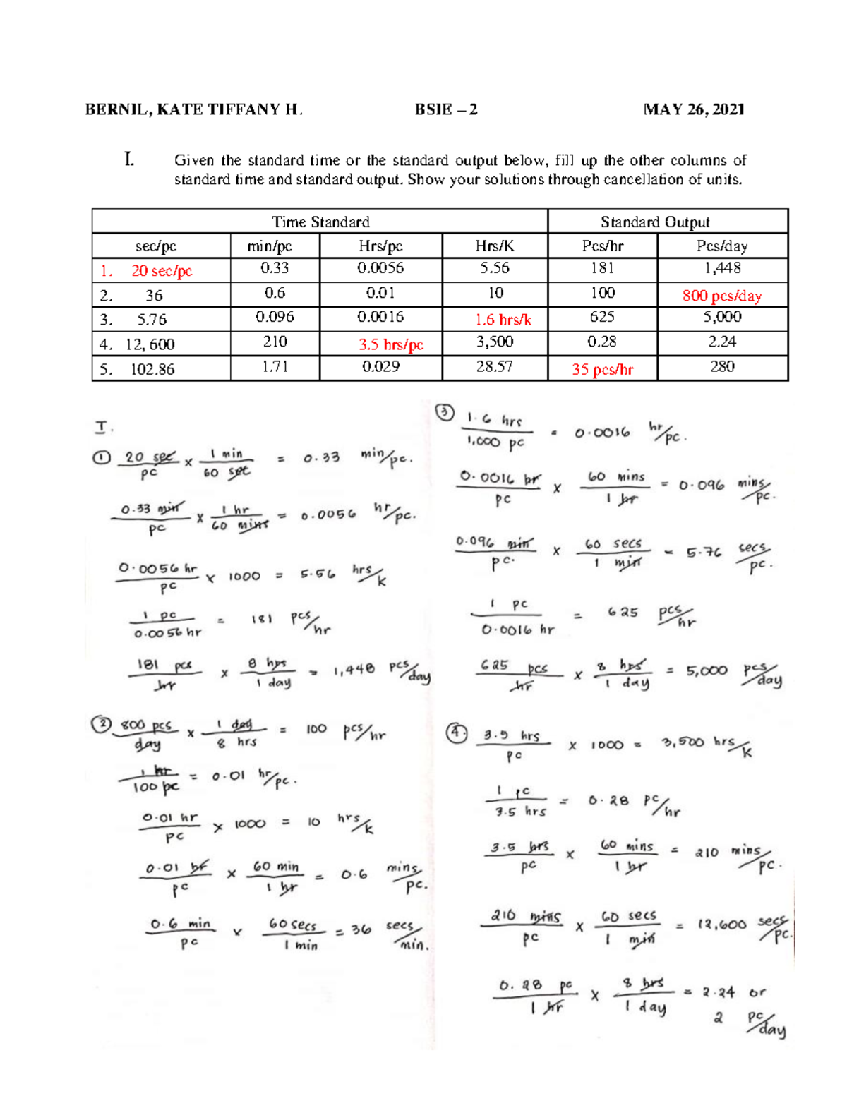 Cancellation of units in Methods Engineering Subject - Industrial ...