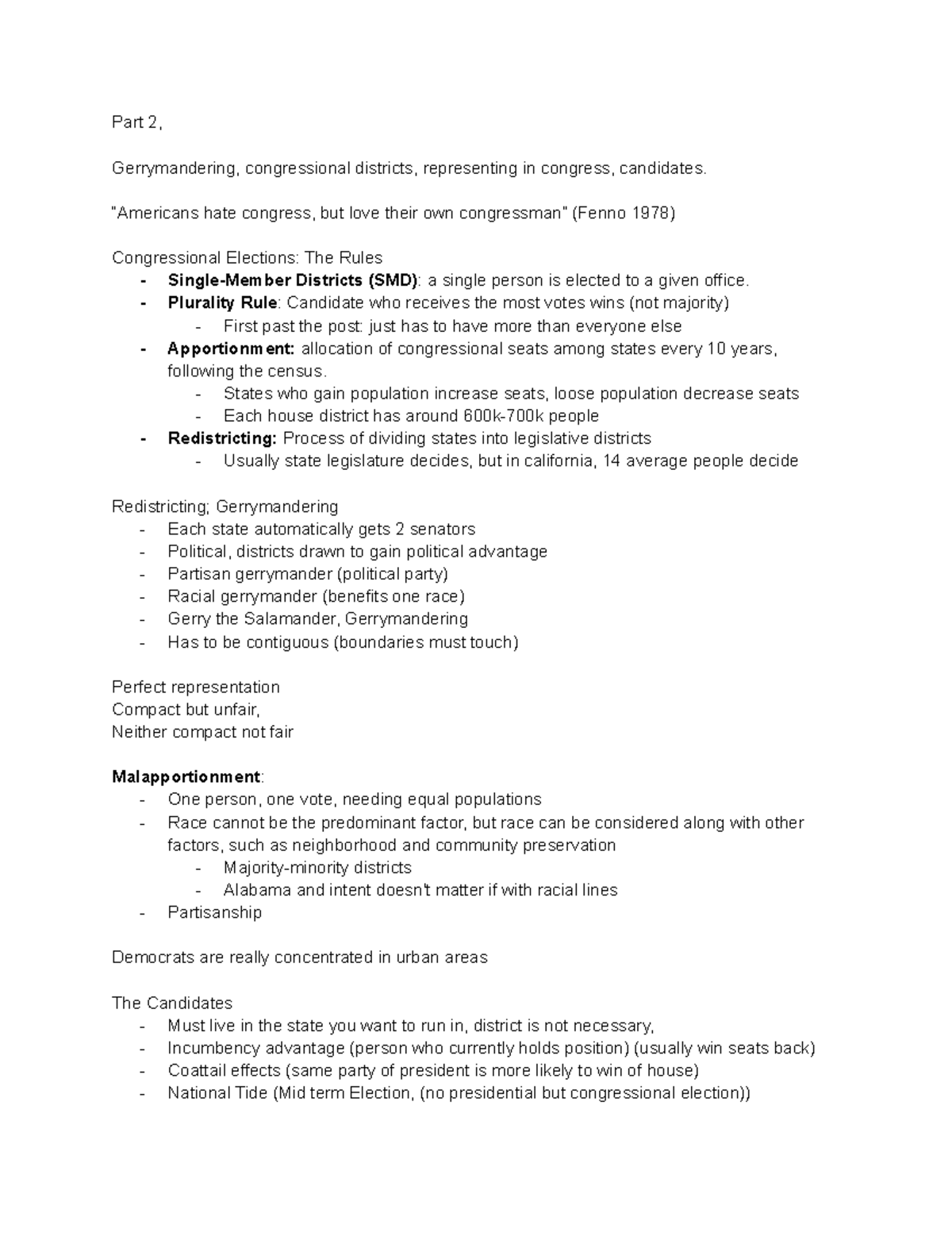 POLS 1 10 06 22 - Prof. Martin, Congressional Election - Part 2 ...
