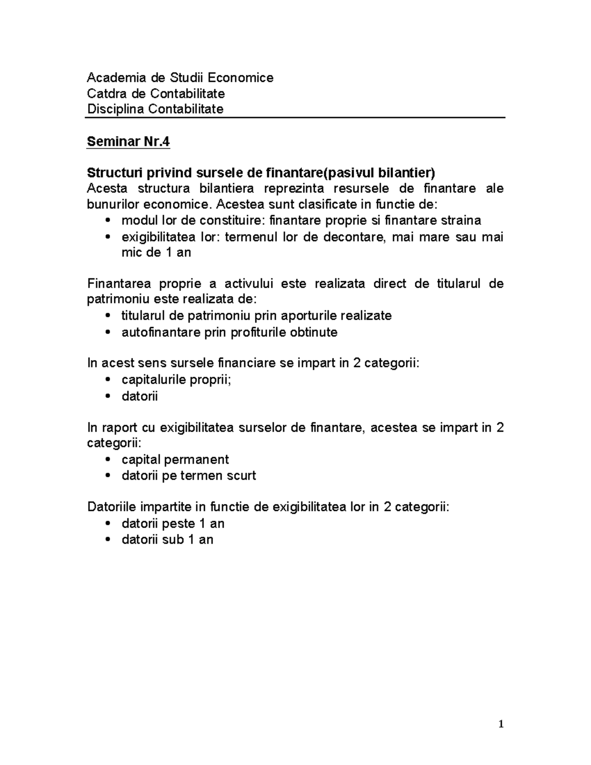 Curs 4 Contabilitate Anul 1 REI ASE 2021-2022 - Academia de Studii ...