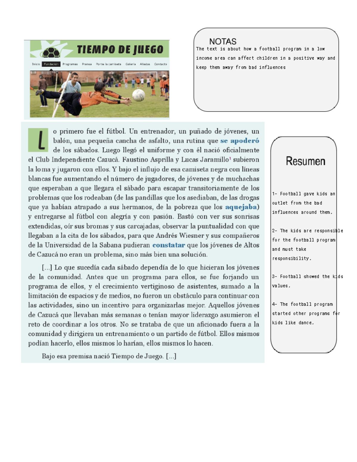 Kami Export - Abigail Vasquez - Lectura 1- Tiempo de juego - NOTAS L ...