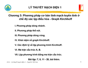 EE2020 - Chuong 02 - Mach tuyen tinh o che do xac lap dieu hoa - LÝ ...