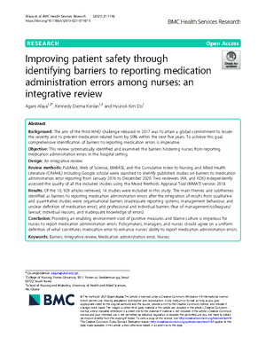 Med safety 3 - task 1 article - Reducing medication errors using LSS ...
