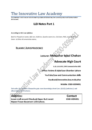 Llb 2 land Revenue Act - study notes for llb students - The Innovative ...