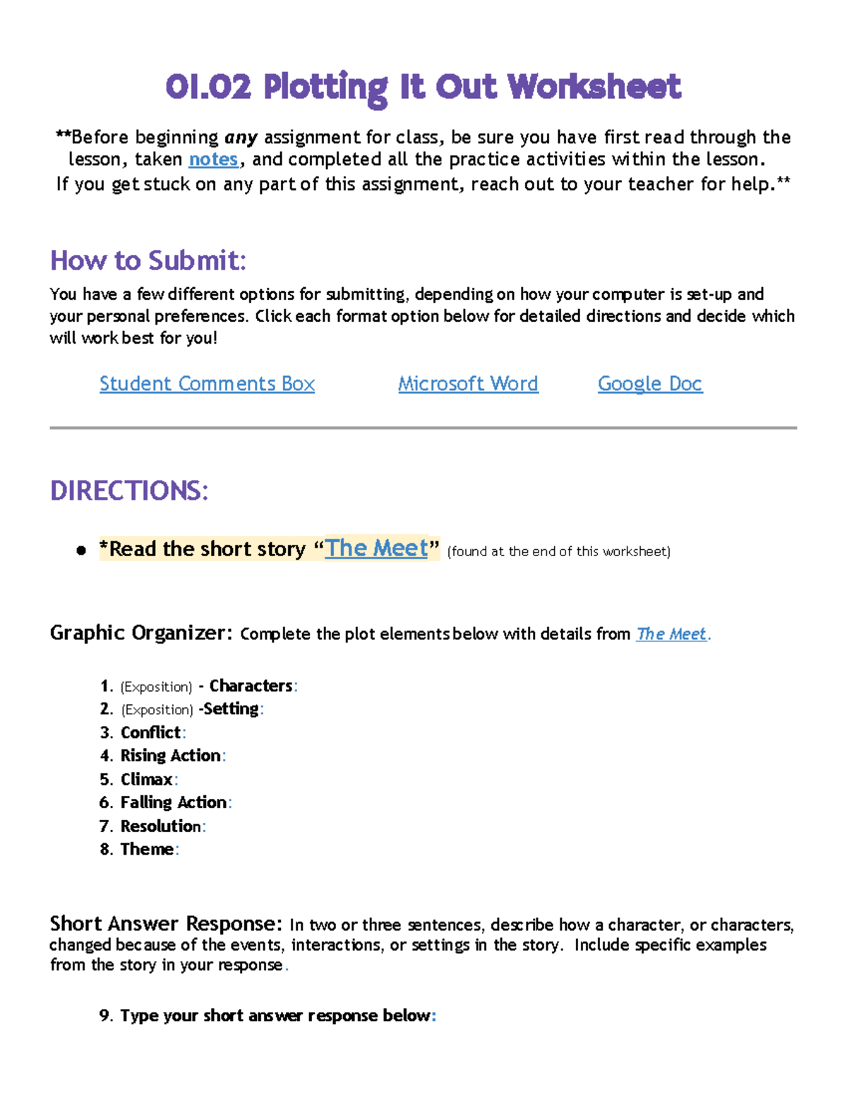 01.02 Worksheet - LA1 - this okay - 01 Plotting It Out Worksheet ...