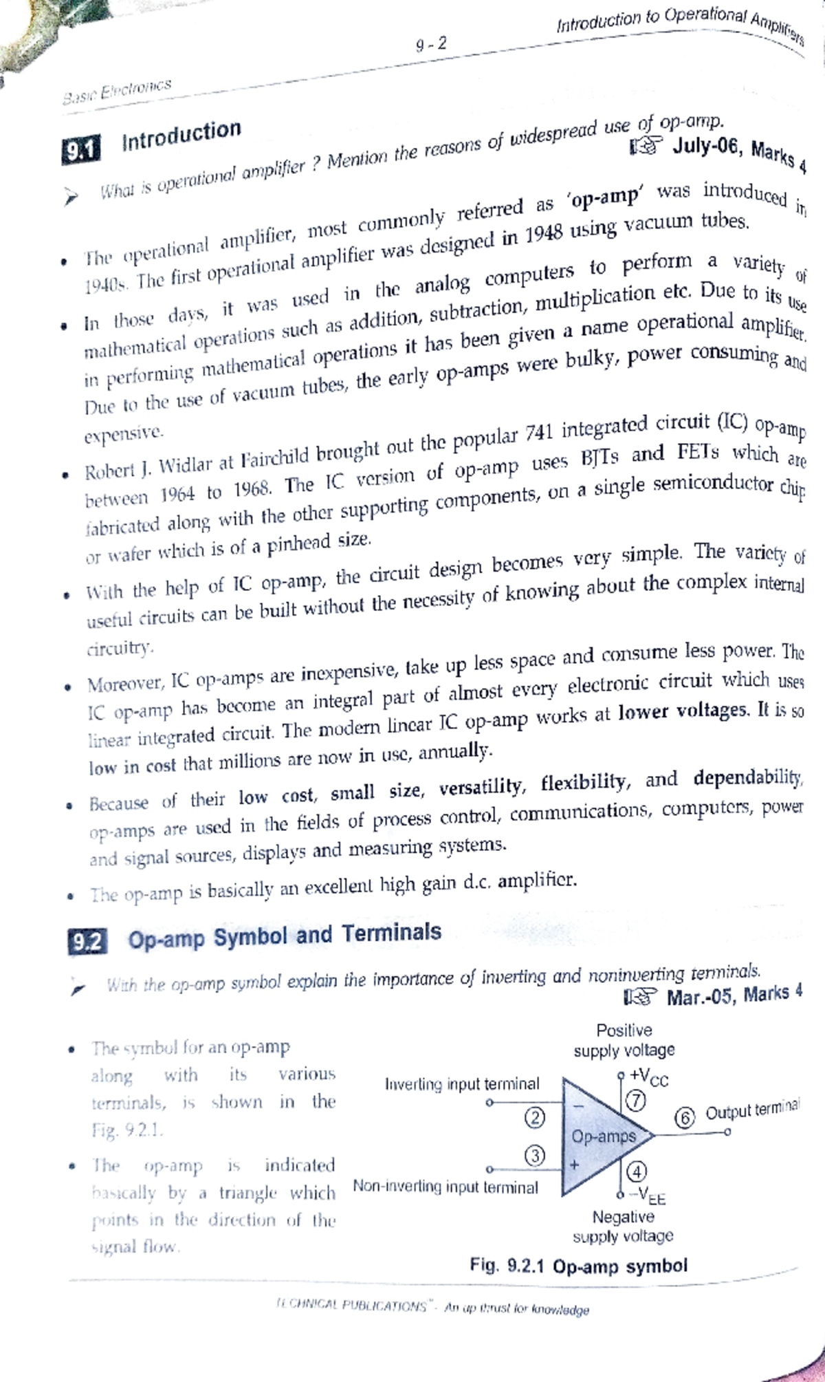 Module 2 Op-AMP - Basic electronics - 9 - 2 IntroductiontoOperational A ' ~ -!!' Plit; ~ % dJsir ...