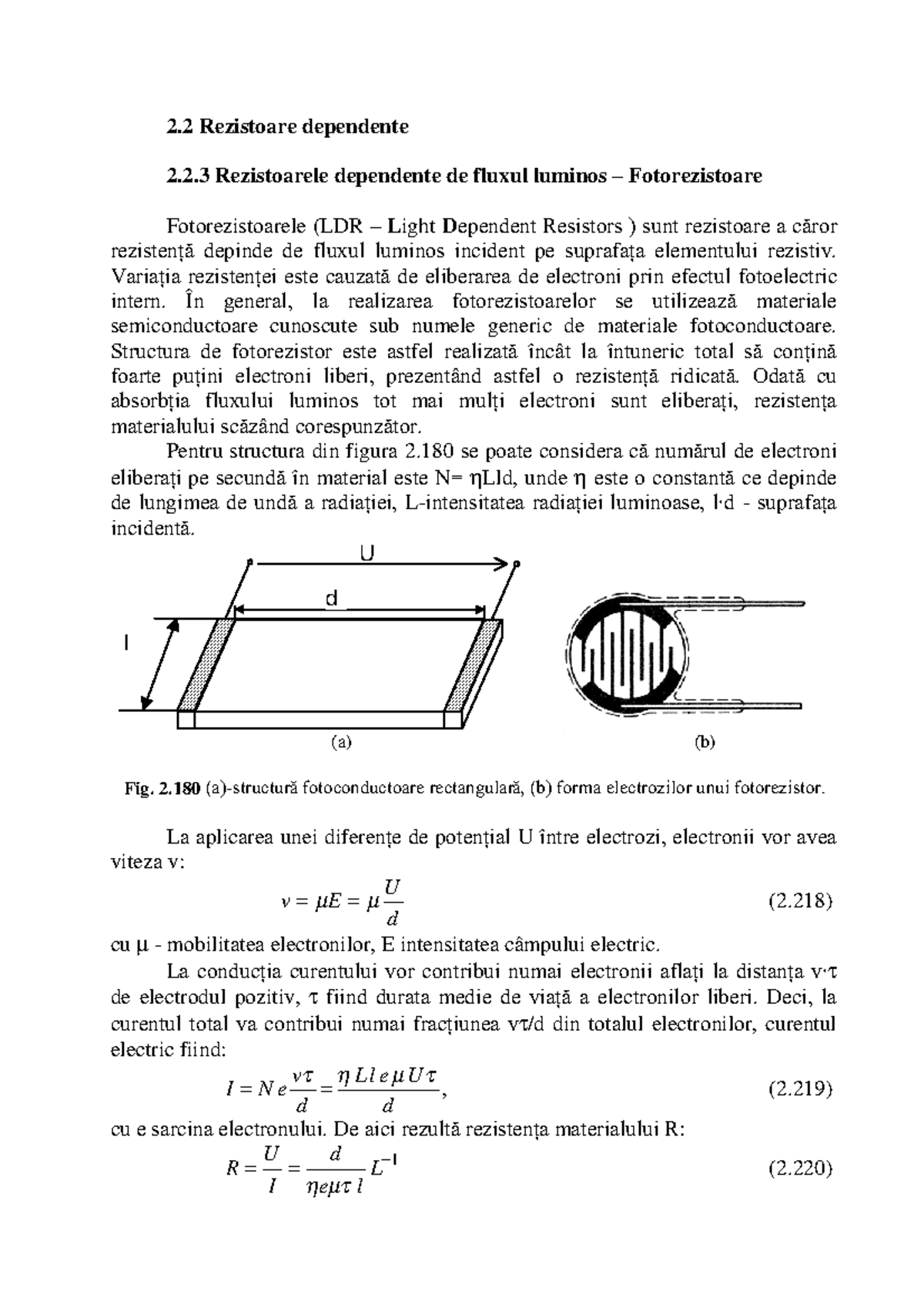 P2 13 - Curs 13 - 2. 2 Rezistoare dependente 2.2 Rezistoarele ...