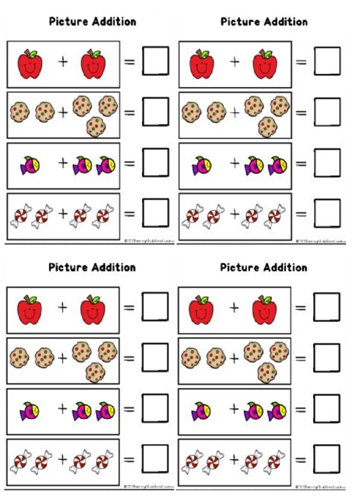 Worksheets-addition - Worksheet addition - Early Childhood Education ...