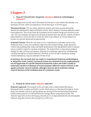 Ch5 - Case study research proposal - Chapter 5 1. Methodological choice ...