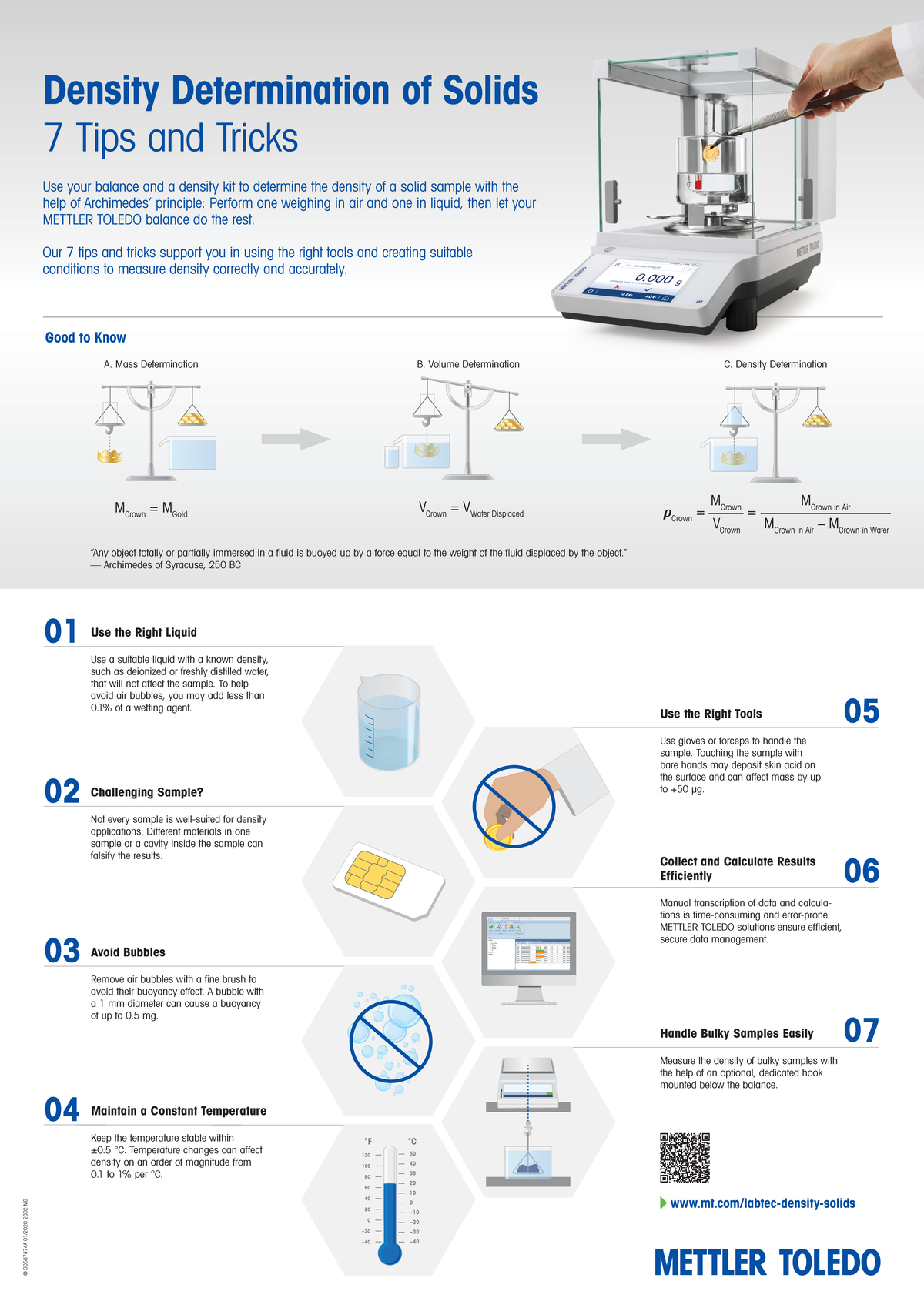 PS Density Determination EN - Density Determination of Solids 7 Tips and Tricks Use your balance ...