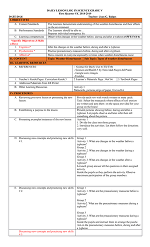 Earth Science Q1 Module 2 - Earth Science 11 Earth Science- Grade 11 ...