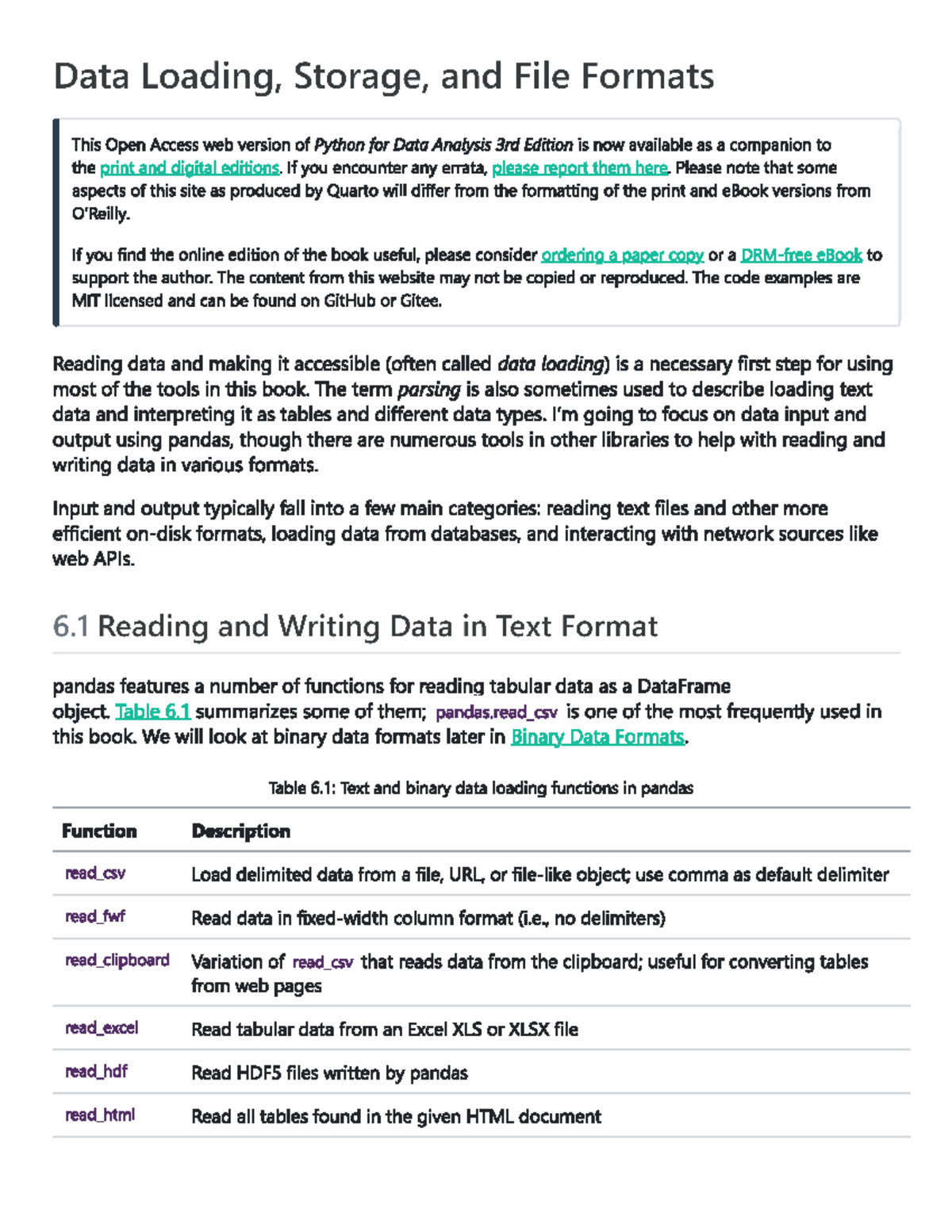 UNIT-3 DATA Loading, Stortage,AND FILE Formats - Data Science - Studocu