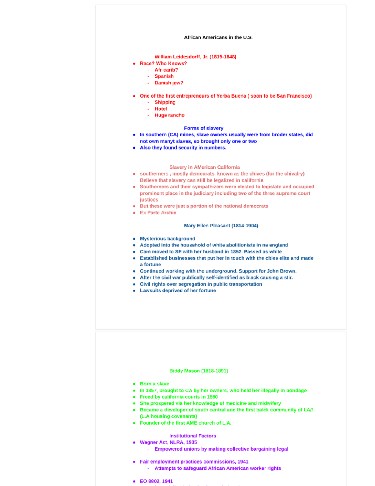 History of California notes - HST 370 - Cal Poly Pomona - Studocu