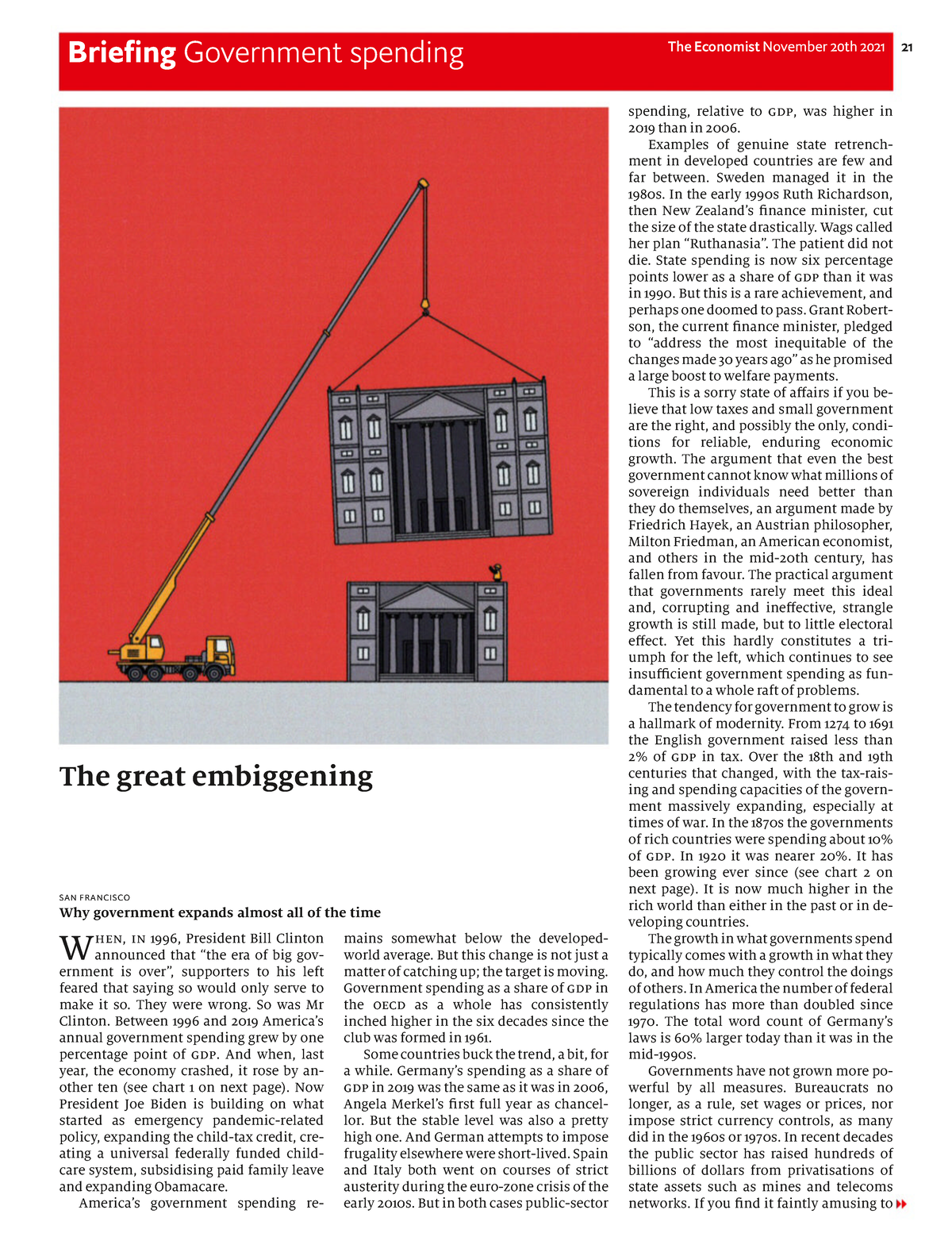 Bureaucracy - The great embiggening - The Economist 2021 - The ...