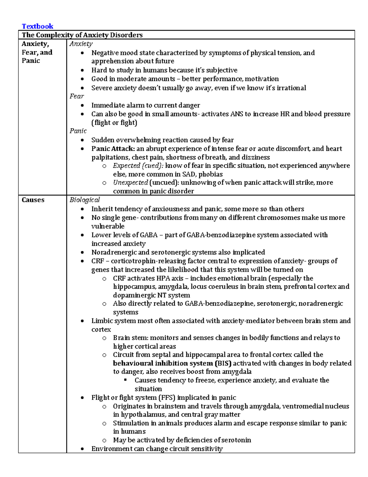 Psych 2AP3 Midterm 2 Notes - Abnormal Psychology: Fundamentals and ...