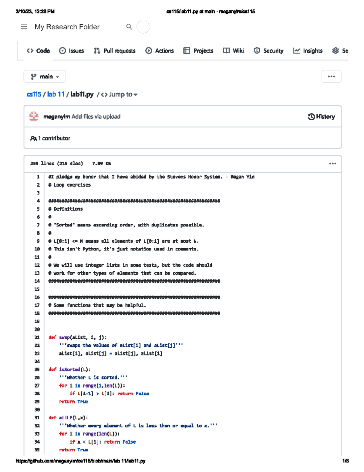 Lab 11 - Dictionary - Professor: Zumrut Akcam-Kibis - CS 115 - Studocu
