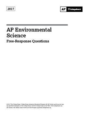 Apes unit 5 exam - notes - Directions: The suggested time for answering ...