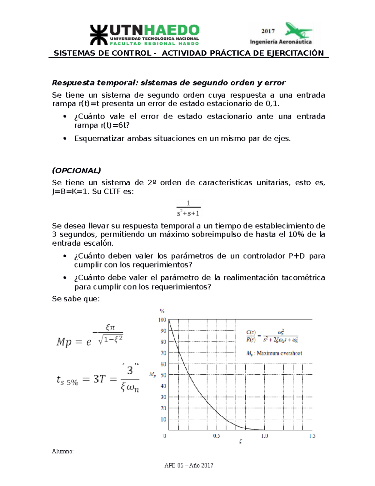SDC 17 APE05 - asda - SISTEMAS DE CONTROL - ACTIVIDAD PRÁCTICA DE ...