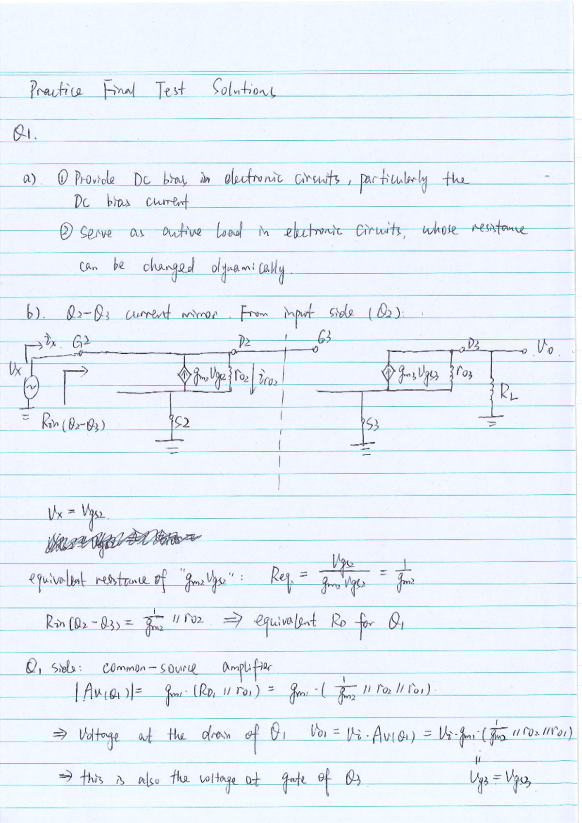 EEET2097 Practice Final Test Solutions - Practice Final Test Solutions ...