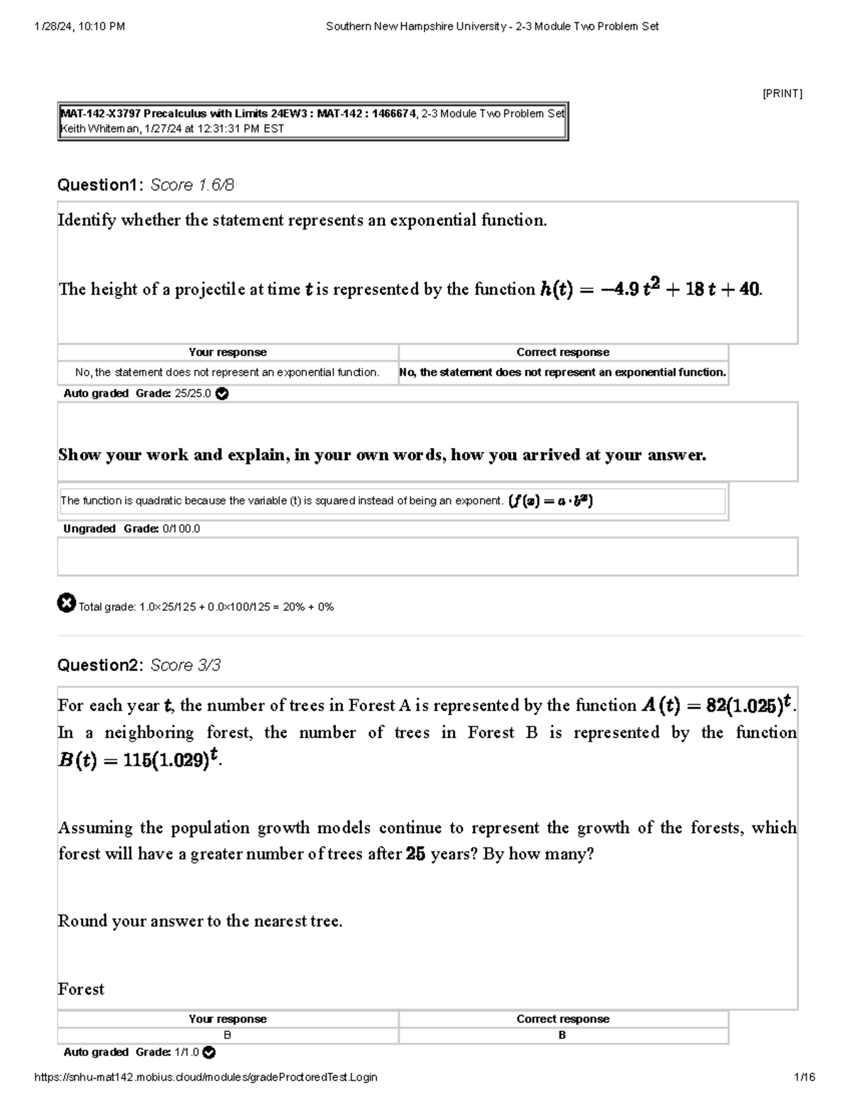WK2 2.3 Problem Set Study Guide - [PRINT] MAT-142-X3797 Precalculus with Limits 24EW3 : MAT-142 ...